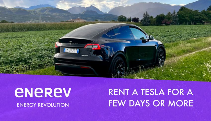 Rent a Tesla Model Y in Italy - Enerev - Noleggio Tesla in tutta Italia